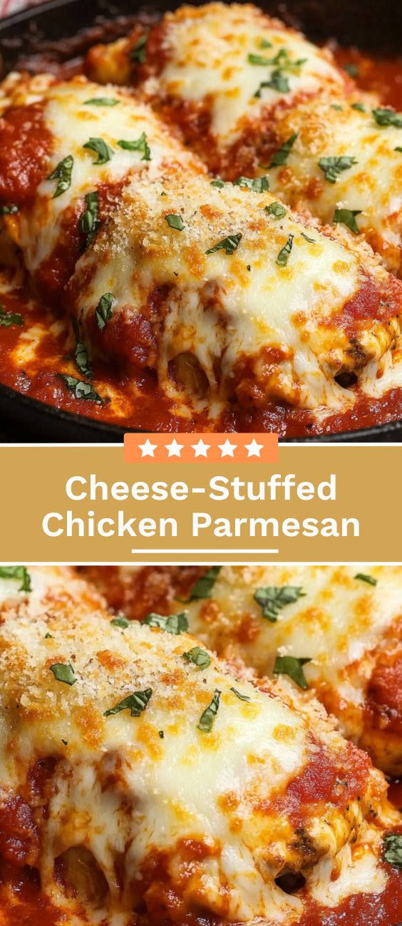 Cheese-Stuffed Chicken Parmesan