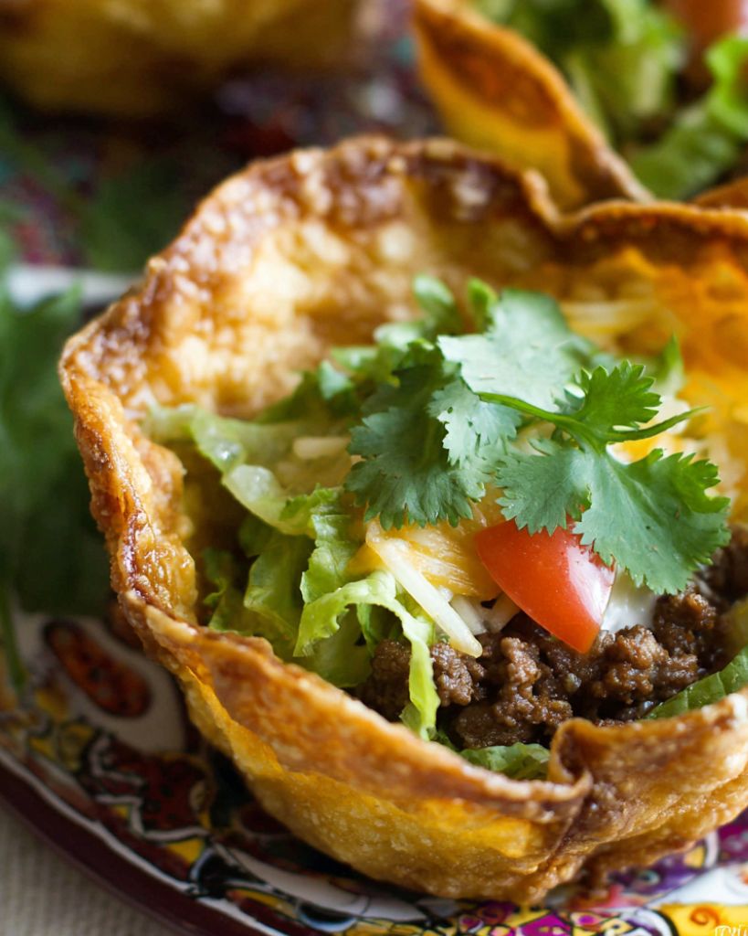 Crispy Taco Salad Shells