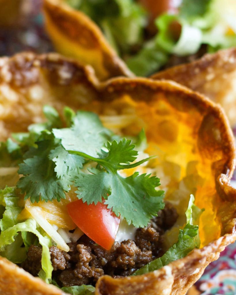 Crispy Taco Salad Shells